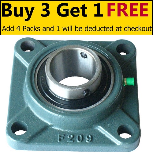 UCF SF Metric Self Lube Bearing 4 Bolt Flange | eBay
